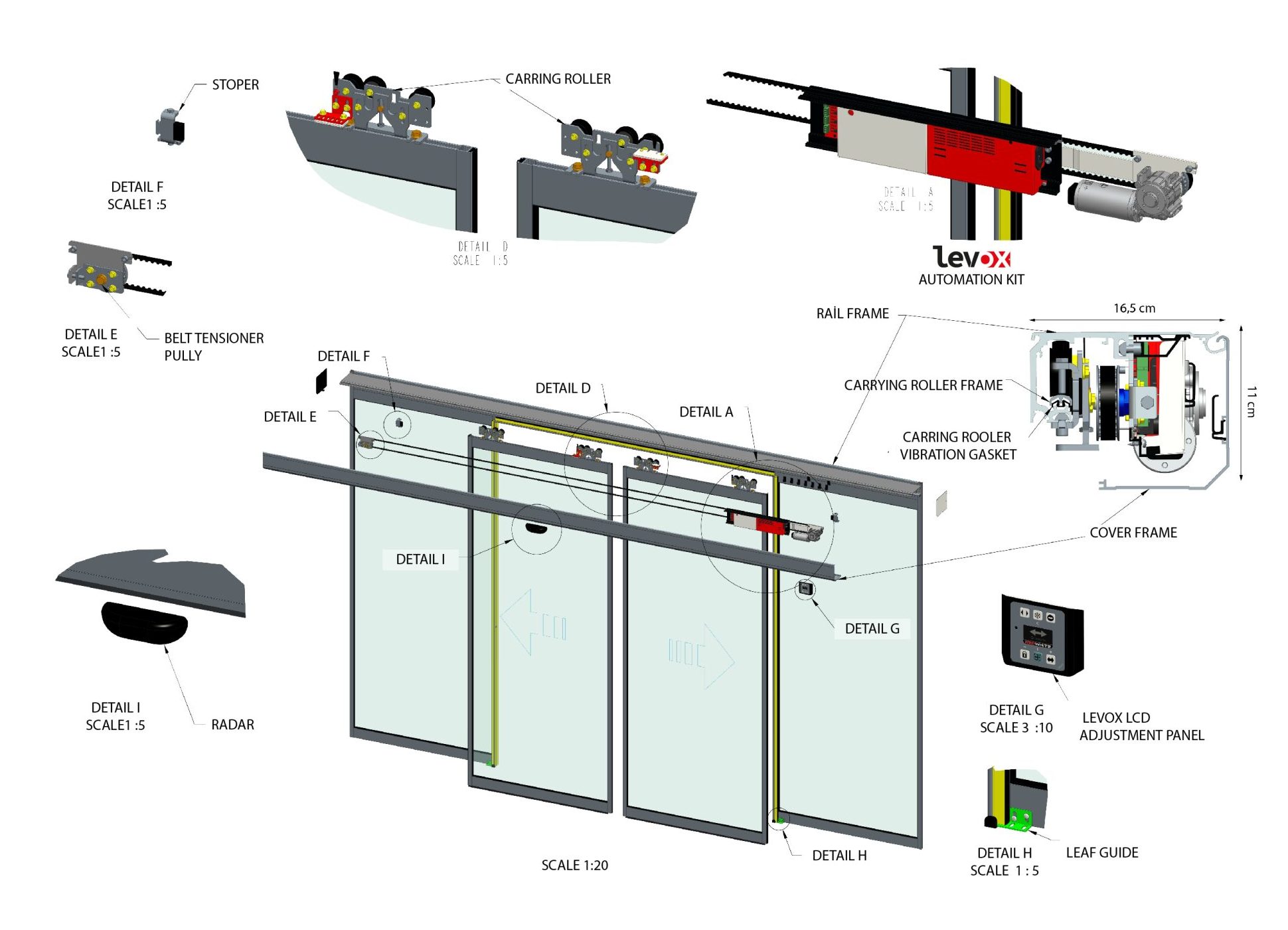 Standard Automatic Sliding Doors - Levox